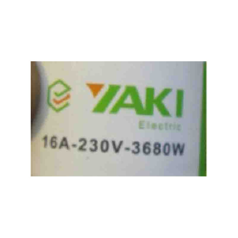 FICHE MALE 2P+T REF.(HE17) YAKI ELECTRIC GRIS