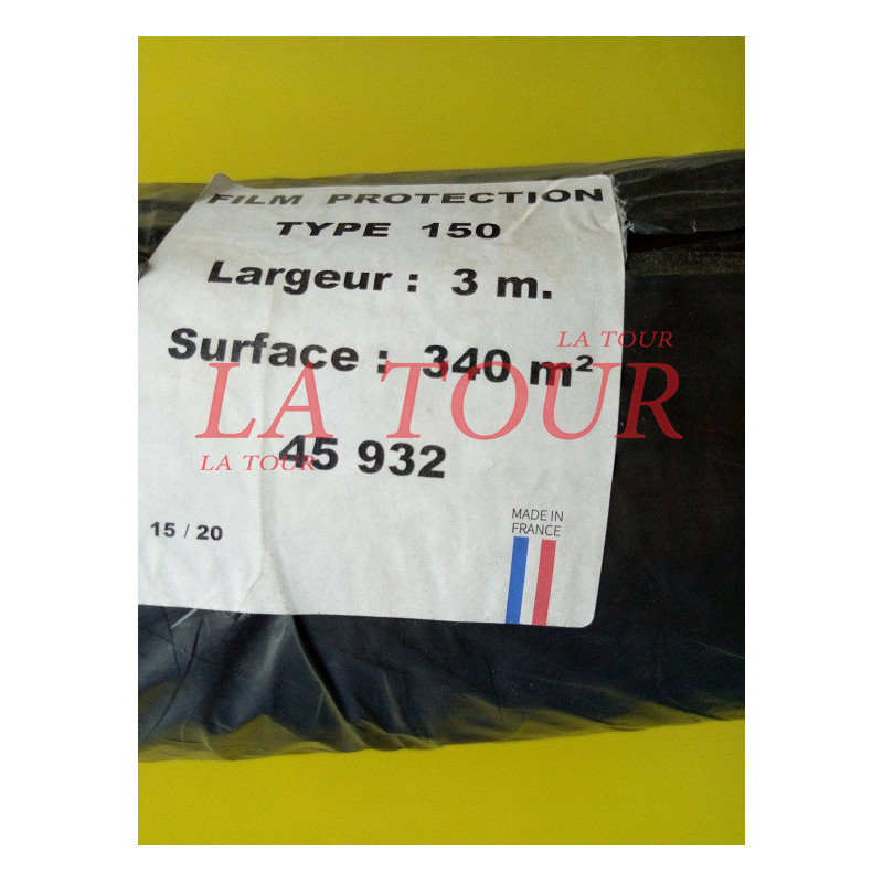FILM PROTECTION POLYANE EN ROULEAU TYPE 150 340M² REF.(45932) BEIGE