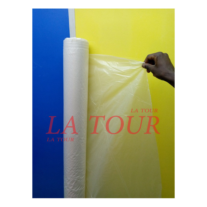 FILM PROTECTION POLYANE EN ROULEAU TYPE 150 340M² REF.(45932) BEIGE