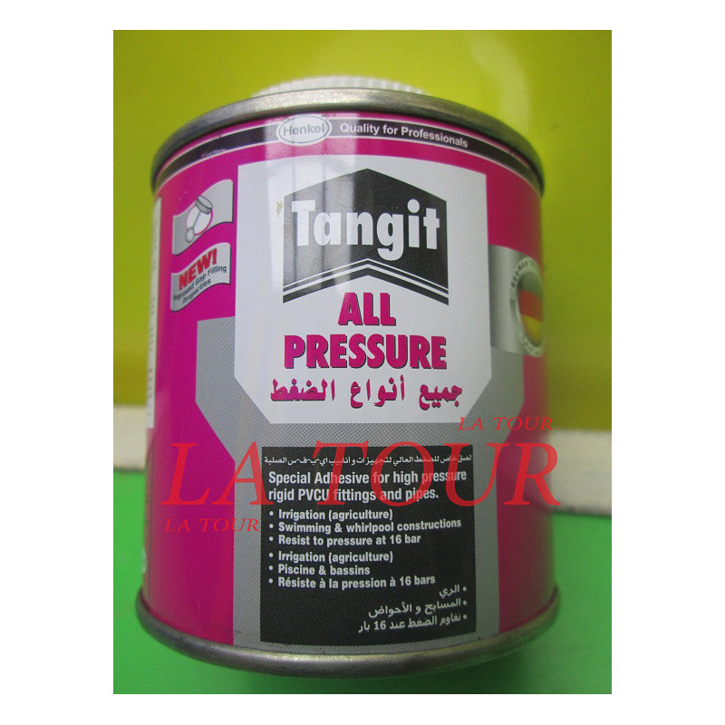 COLLE PVC TANGIT BOITE 1/4KG (250G) TRANSPARENTE