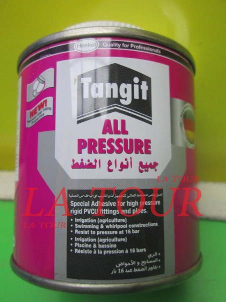COLLE PVC TANGIT BOITE 1/4KG (250G) TRANSPARENTE