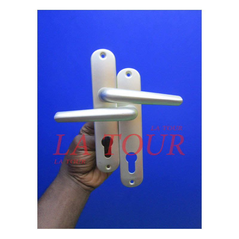 POIGNET SERRURE A CYLINDRE LAPERCHE A.ABLOY PM 17CM CHAMPAGNE