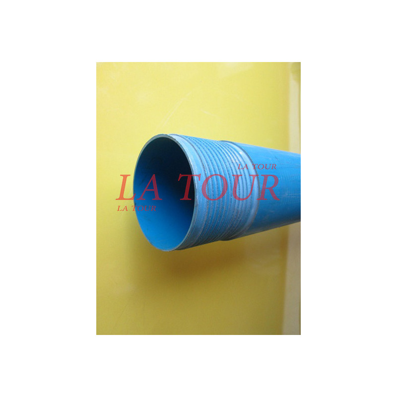 TUYAU FORAGE Ø 125MM PVC CREPINE 3,00ML EP 06MM SOTICI BLEU