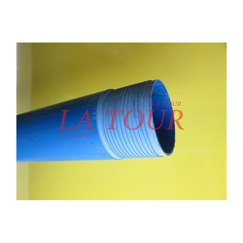 TUYAU FORAGE Ø 125MM PVC PLEIN 3,00ML EP 06MM SOTICI BLEU