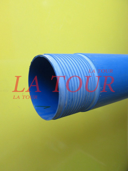 TUYAU FORAGE Ø 125MM PVC PLEIN 3,00ML EP 06MM SOTICI BLEU