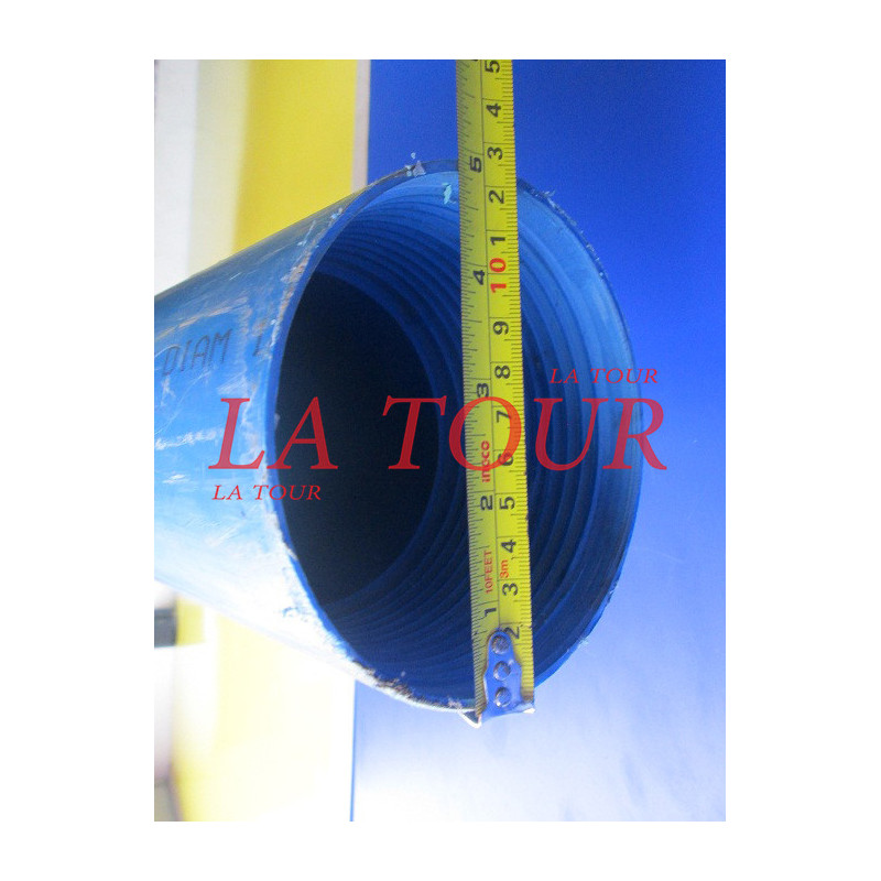 TUYAU FORAGE Ø 125MM PVC PLEIN 3,00ML EP 06MM SOTICI BLEU