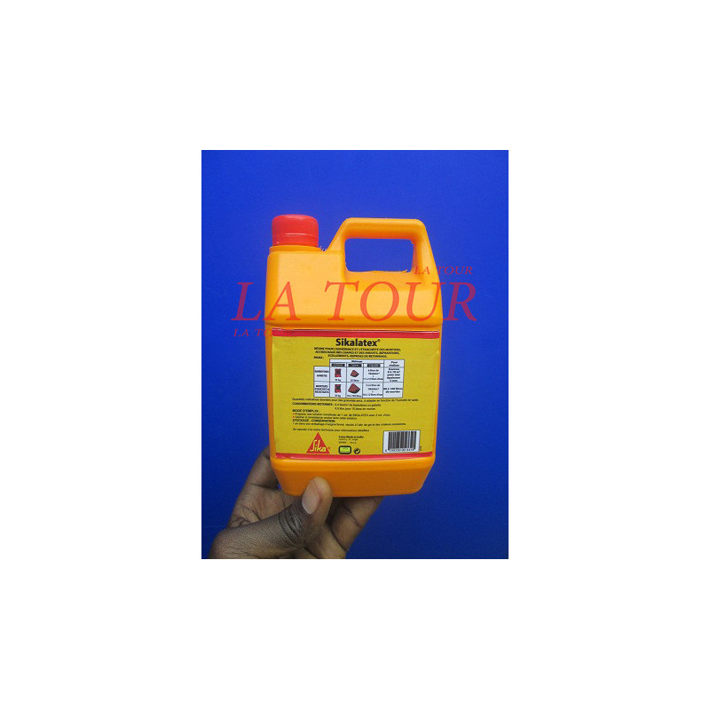 SIKALATEX ORIGINAL LIQUIDE BIDON 01L (GHANA) SIKA BIDON JAUNE