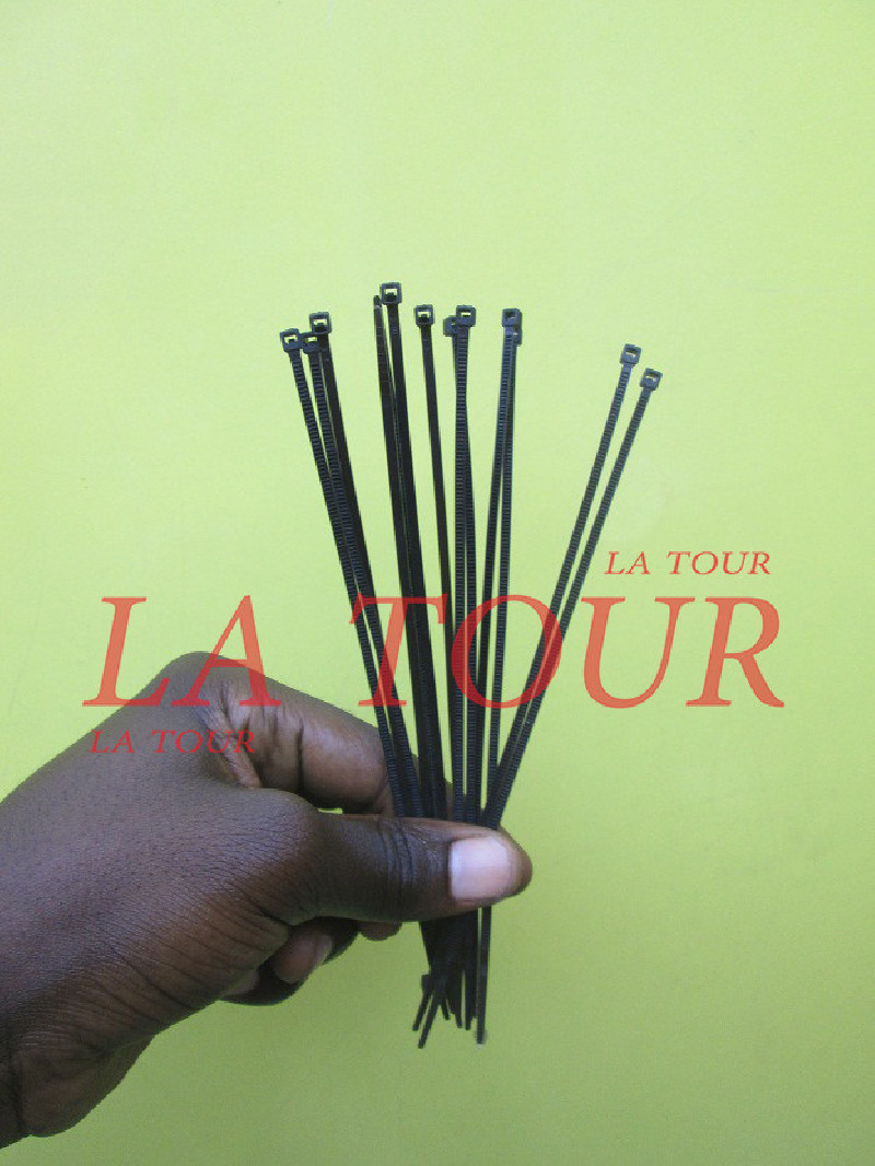 COLLIER DE SERRAGE (COLSON) 4,0x200MM NYLON CABLE TIE NOIR