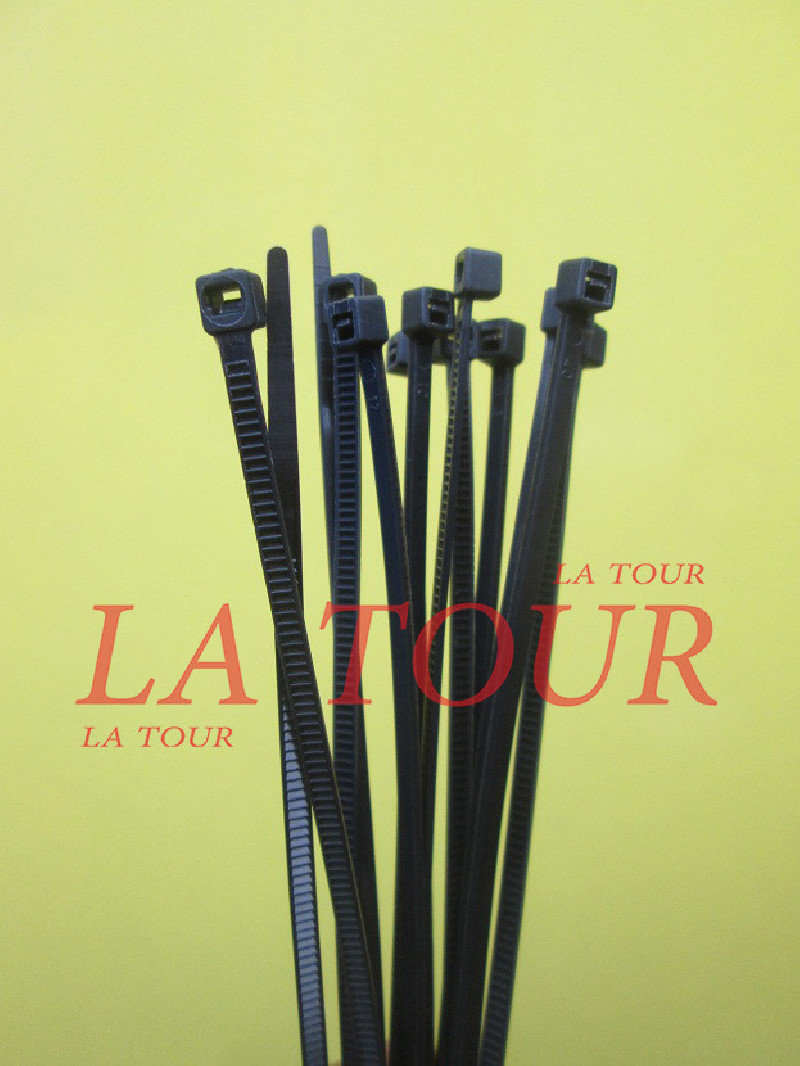 COLLIER DE SERRAGE (COLSON) 4,0x200MM NYLON CABLE TIE NOIR