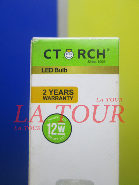 AMPOULE ECONOMIQUE A VIS 12W LED E14 FORME CYLINDRE CTORCH LUM BLANCHE
