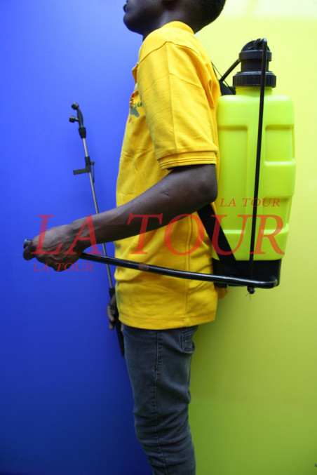 PULVERISATEUR PORTATIF 20L PLASTIQUE KNAP SACK SPRAYER VERT FLUO NOIR