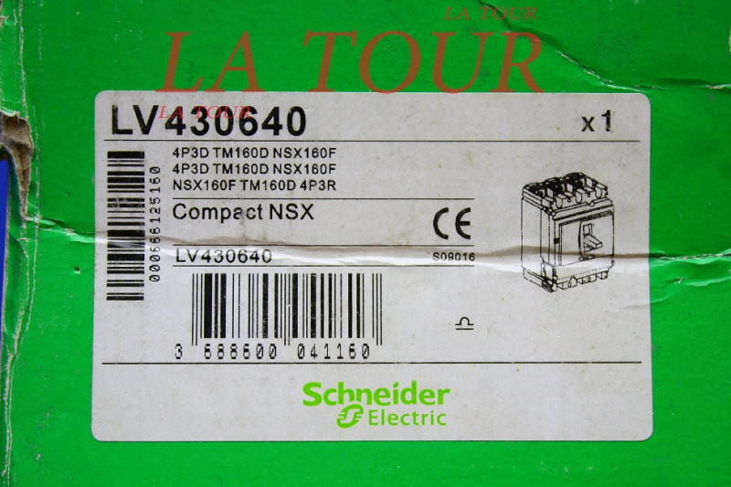 COMPACT TETRAPOLAIRE 160A (NSX160F) SCHNEIDER