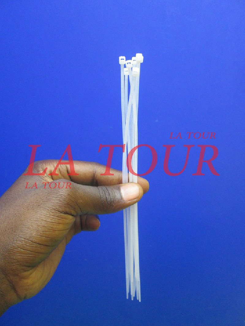 COLLIER DE SERRAGE (COLSON) (4,0x250)M NYLON CABLE TIE BLANC