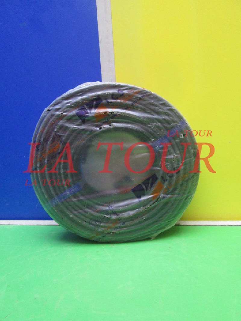 CABLE U1000/R02V RIGIDE 2x01,50MM² (NFC32321) 100YARDS LCS NOIR