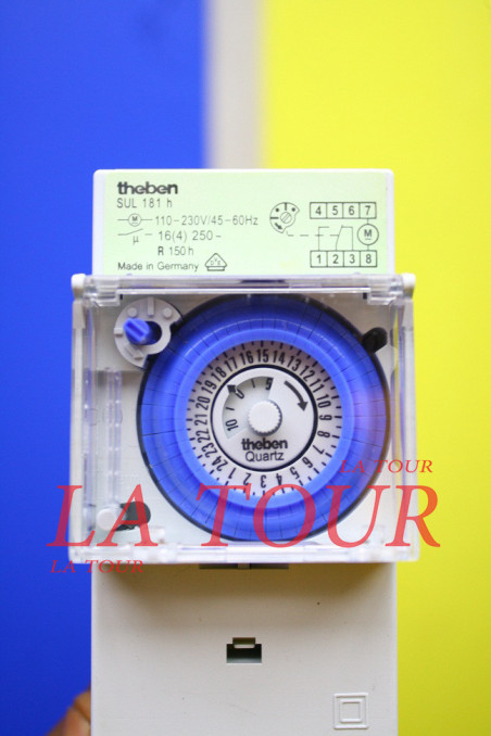 MINUTERIE (REGLAGE MANUEL) 230V-60HZ REF.(1810842) THEBEN GRIS