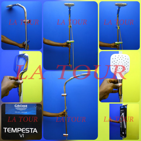 ONDOFLEX GROHE TEMPESTA REF.(28436001) GROHE CHROME BLANC