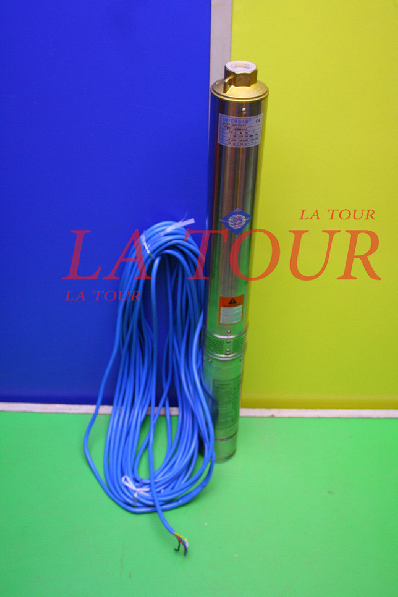 POMPE IMMERGEE ELECTRIQUE (1,00CV) H 079M REF(4SDM3/13) INTERDAB INOX