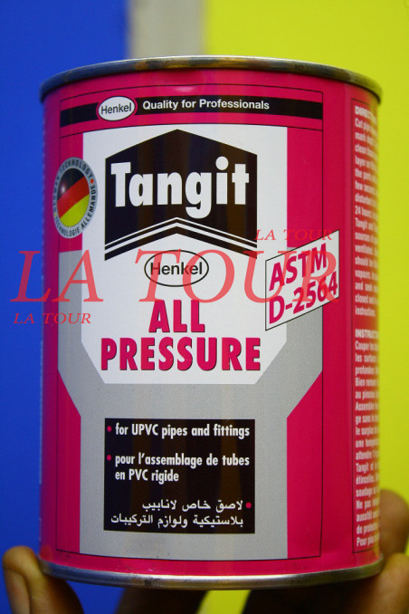 COLLE PVC TANGIT BOITE 1/2KG (500G) TETE PLAT HENKEL