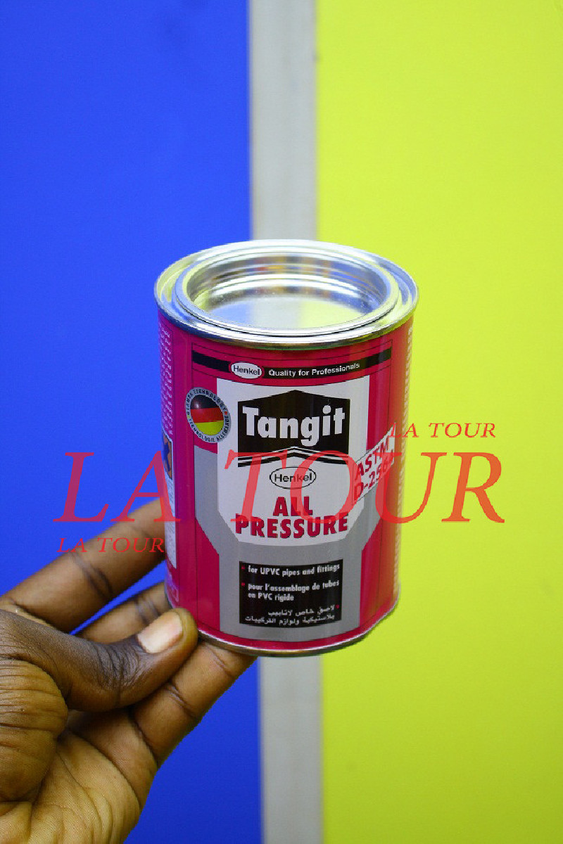 COLLE PVC TANGIT BOITE 1/2KG (500G) FERMETURE PLATE ASTM D2564 HENKEL