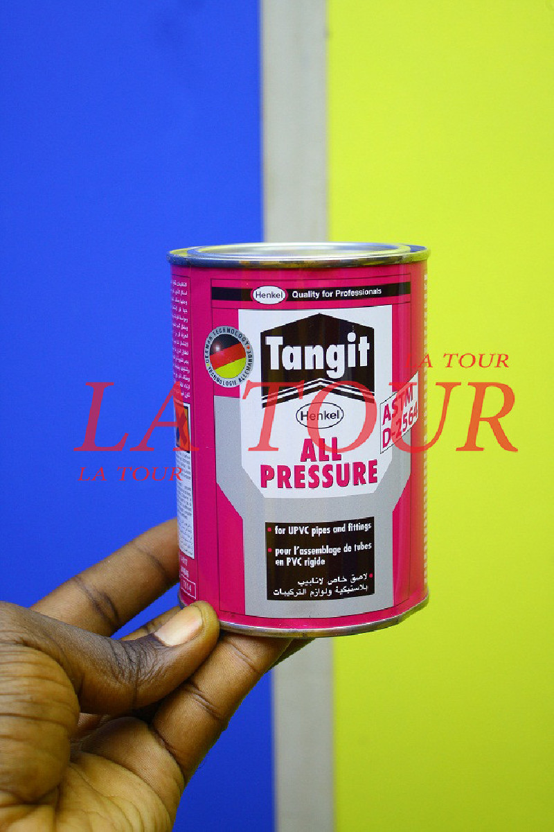 COLLE PVC TANGIT BOITE 1/2KG (500G) FERMETURE PLATE ASTM D2564 HENKEL