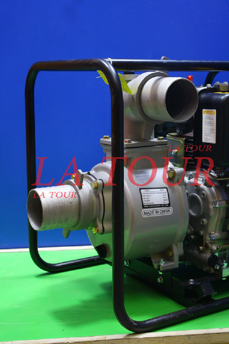 MOTO POMPE A DIESEL Ø 100MM (4)" REF.(KDP40) KIPOR JAUNE/CHROME/NOIR