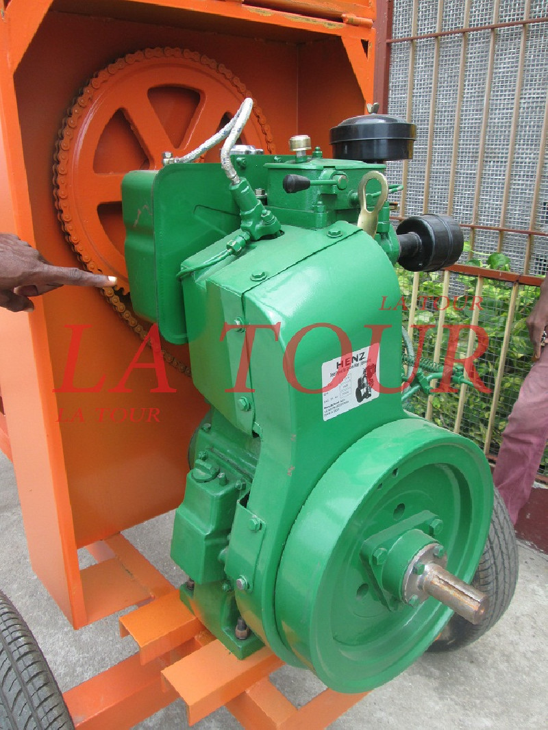 MALAXEUR MOTEUR DIESEL 510L HENZ ORANGE