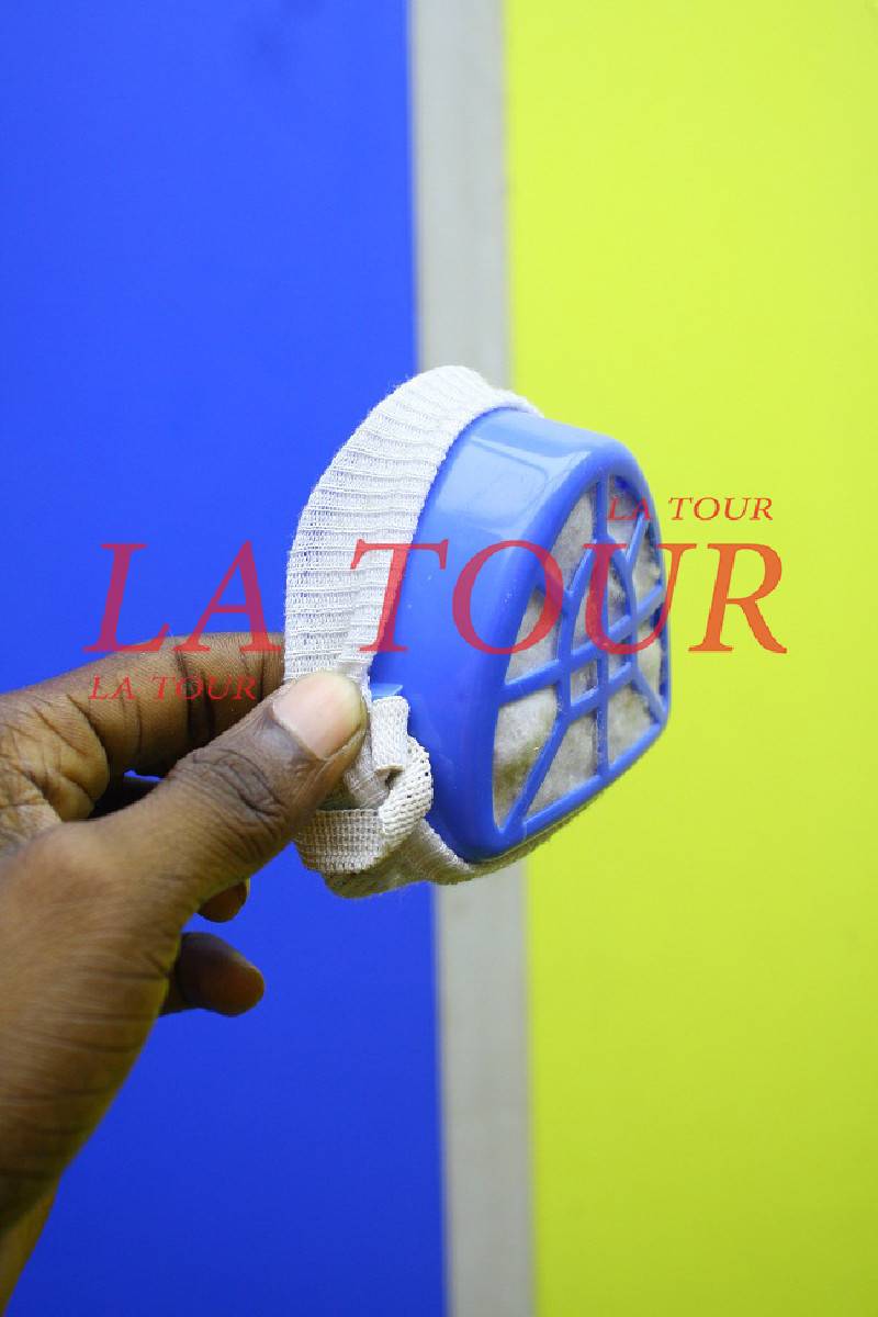 CACHE NEZ PLASTIQUE CORDE ARRIERE MASK BLEU/BLANC