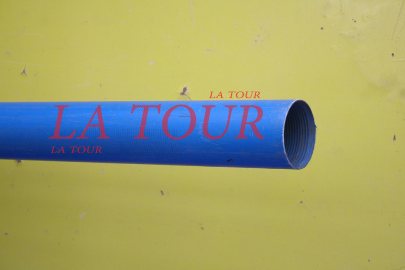 TUYAU FORAGE Ø 140MM PVC CREPINE FILETE 1,93ML EP 03MM BLEU