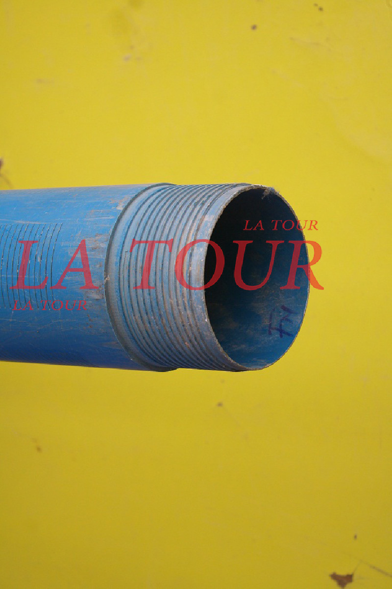 TUYAU FORAGE Ø 140MM PVC CREPINE FILETE 1,93ML EP 03MM BLEU