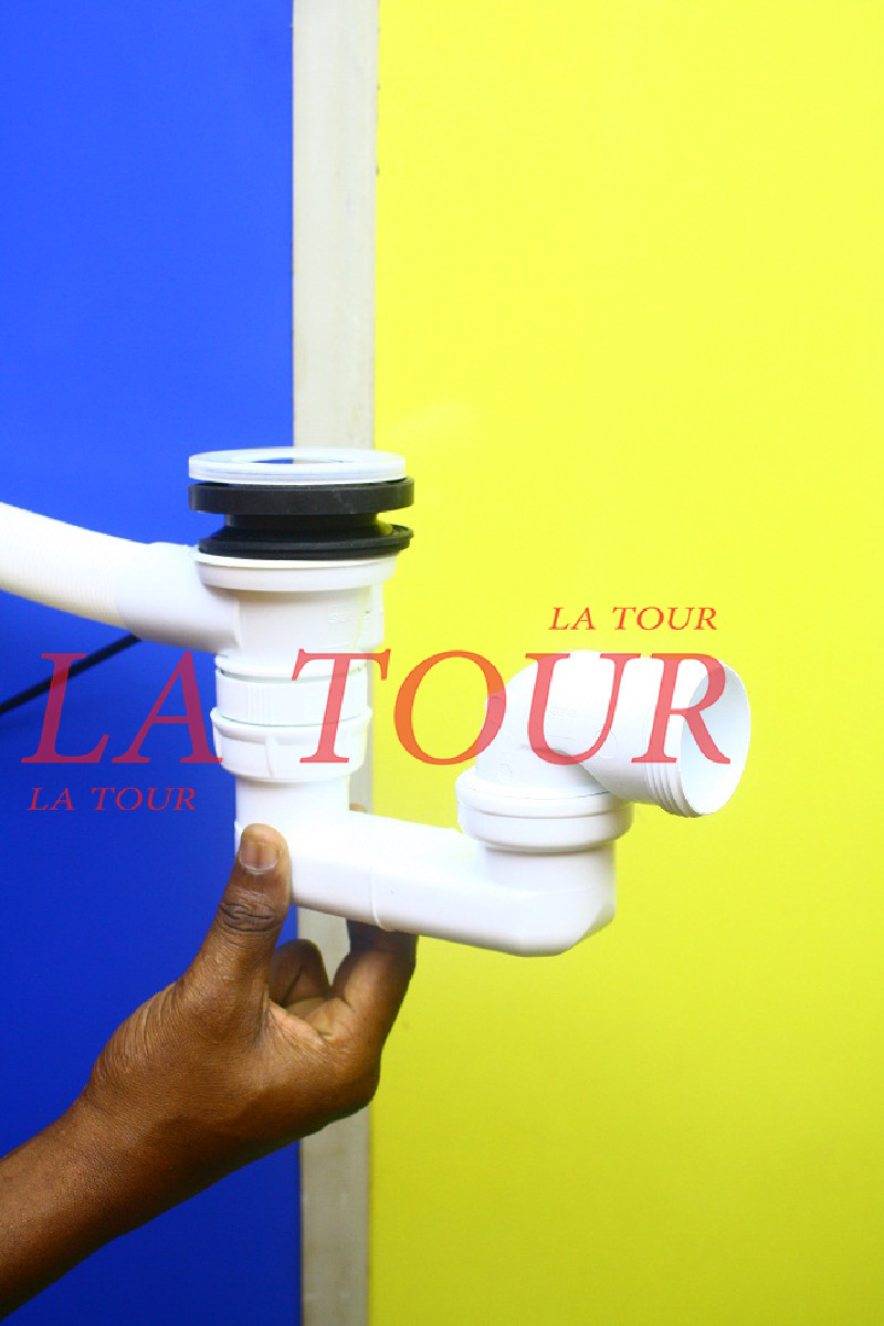 VIDANGE BAIGNOIRE A CABLE AVEC SIPHON ARTICULE (TBR08) SAS BLANC