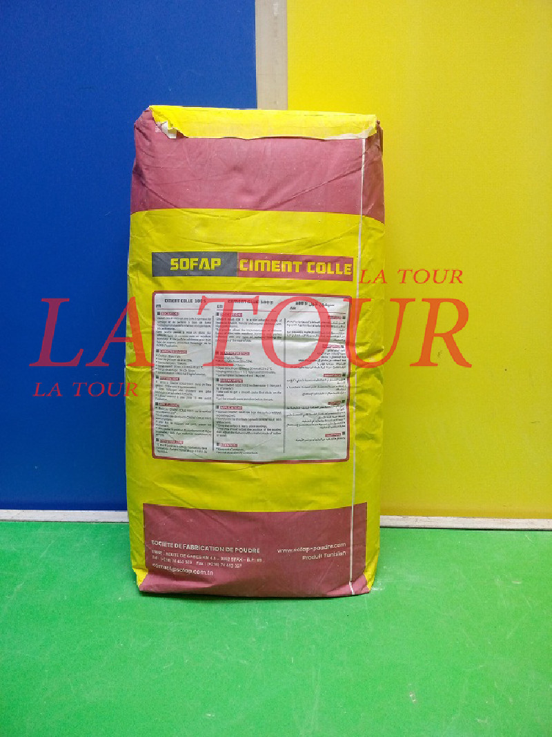 CIMENT COLLE 25KG SOFAP BLANC