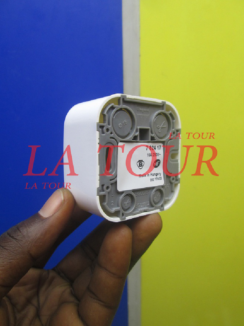 PRISE APPARENT 2P+T (16A) 250V (82417) LEGRAND BLANC