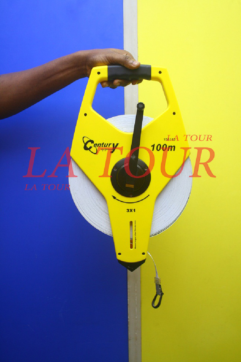 DECAMETRE A PIQUET+POIGNEE 100ML CENTUTY JAUNE/NOIR