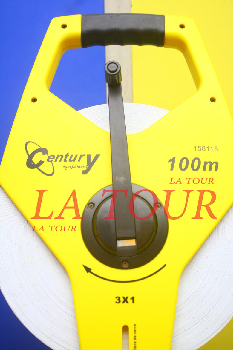 DECAMETRE A PIQUET+POIGNEE 100ML CENTUTY JAUNE/NOIR