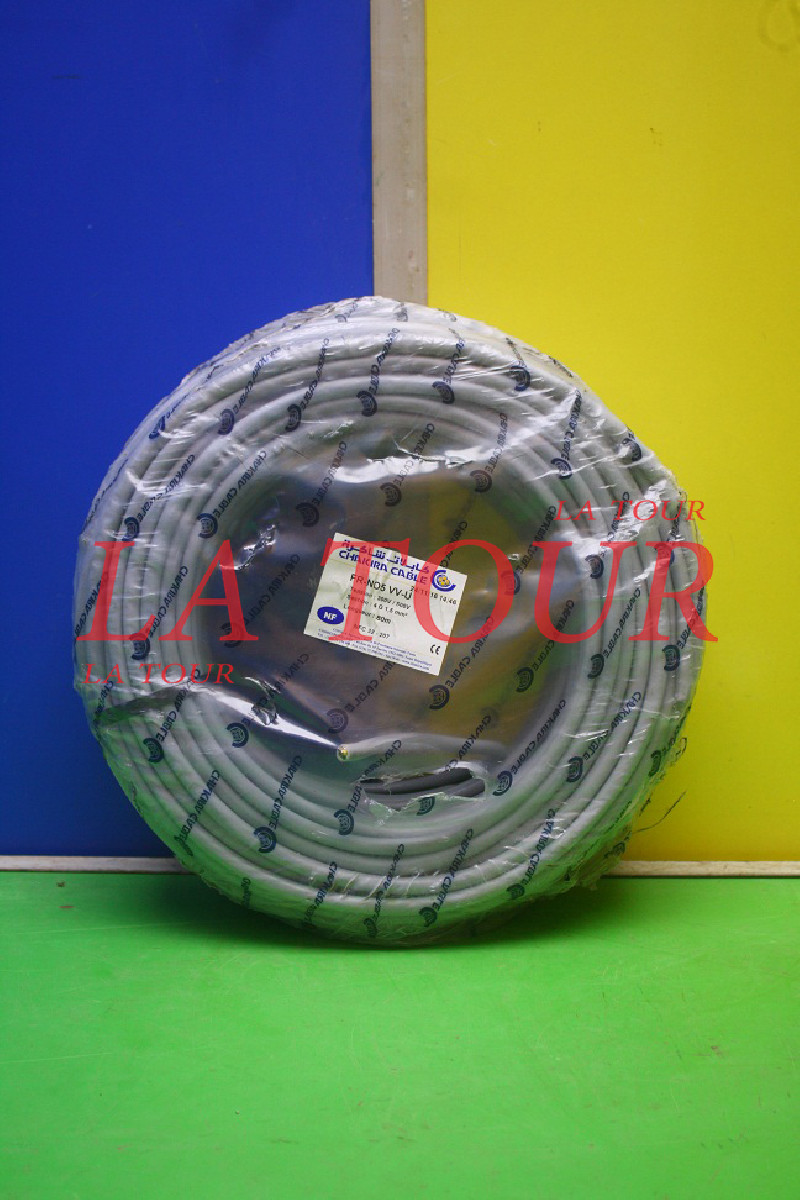 CÂBLE VGV RIGIDE 4x01,5MM² CÂBLE 80ML CHAKIRA GRIS