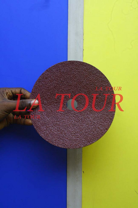 DISQUE A PONCER (FIBRE) Ø 180 22MM GRAIN 36 REF.(V04A) SAIT ROUGE
