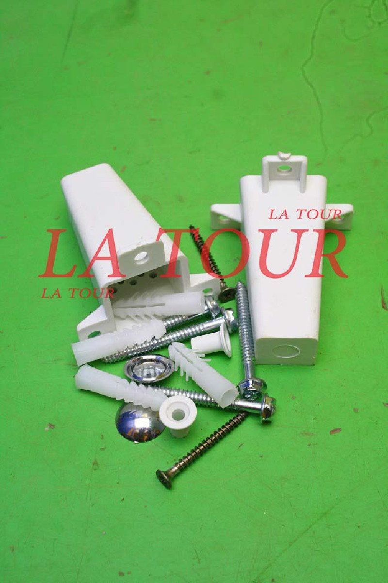 FIXATION WC SUSPENDU BLANC CHROME