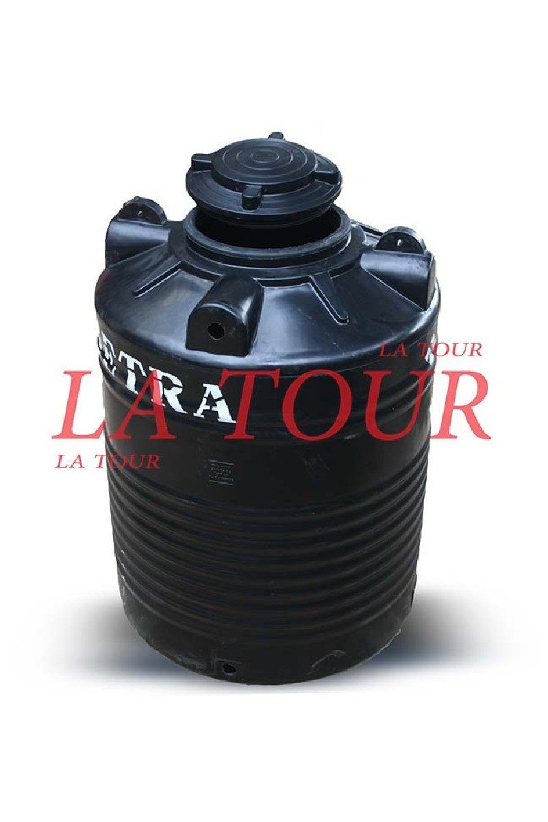 CITERNE PLASTIQUE TANK 1000L (HAUT 140xØ 107)CM A VISSER BETRA NOIR
