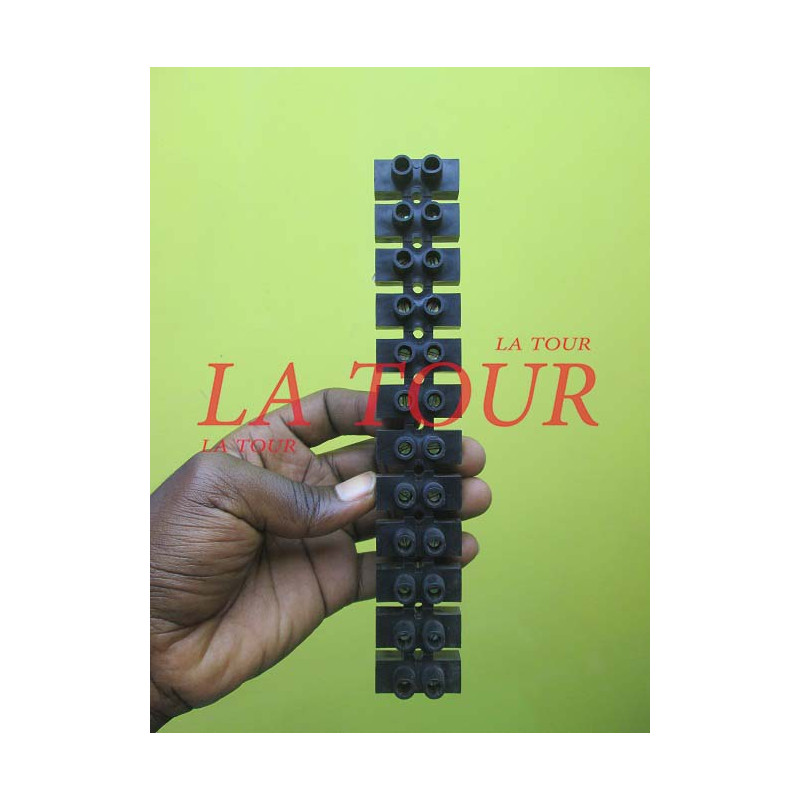 BARRETTE DOMINO 40MM² CONNEXIONS 380V-100A INTELECT NOIR