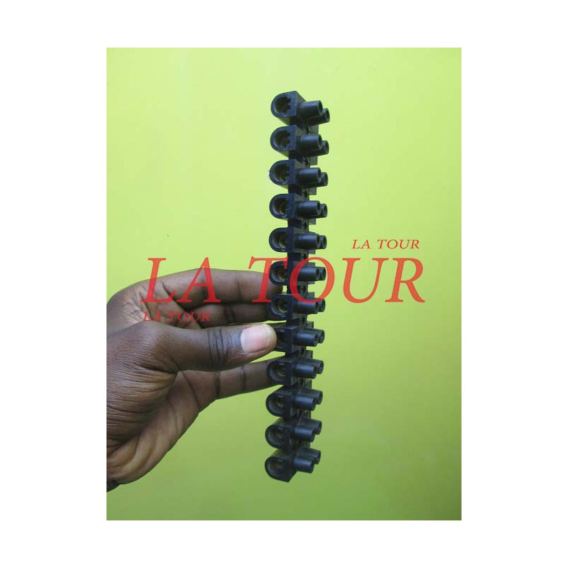 BARRETTE DOMINO 40MM² CONNEXIONS 380V-100A INTELECT NOIR