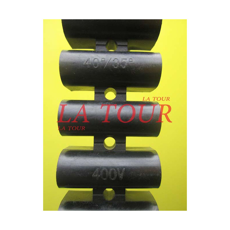 BARRETTE DOMINO 40MM² CONNEXIONS 380V-100A INTELECT NOIR