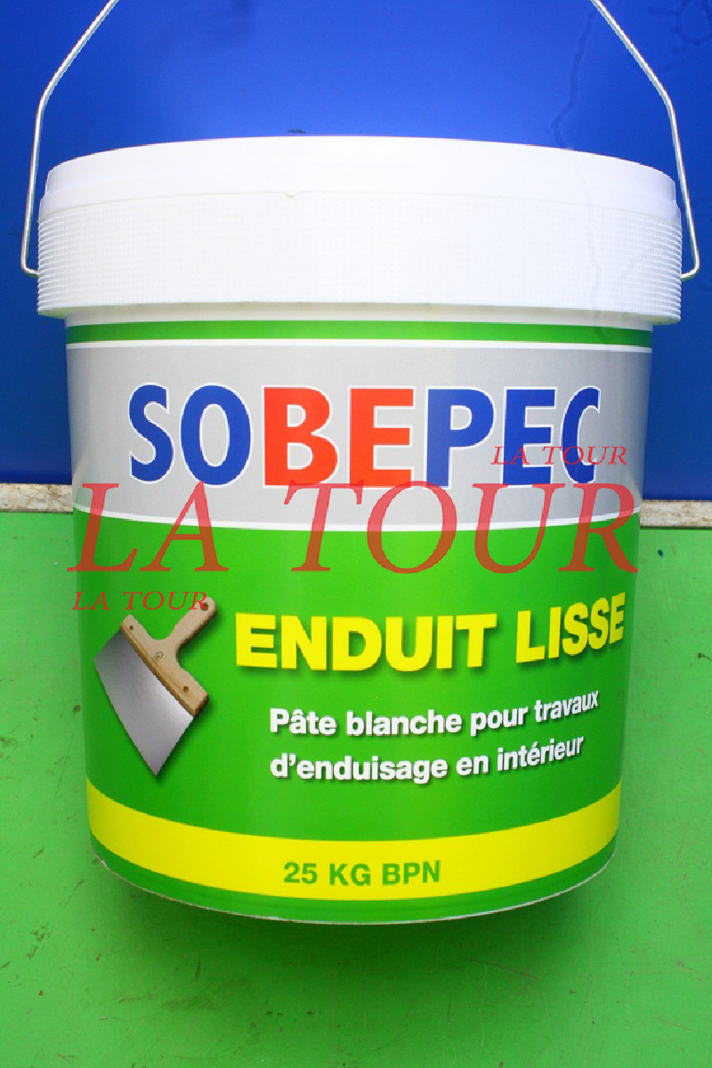ENDUIT LISSE PÂTE BLANCHE SOBEPEC 25KG BLANC