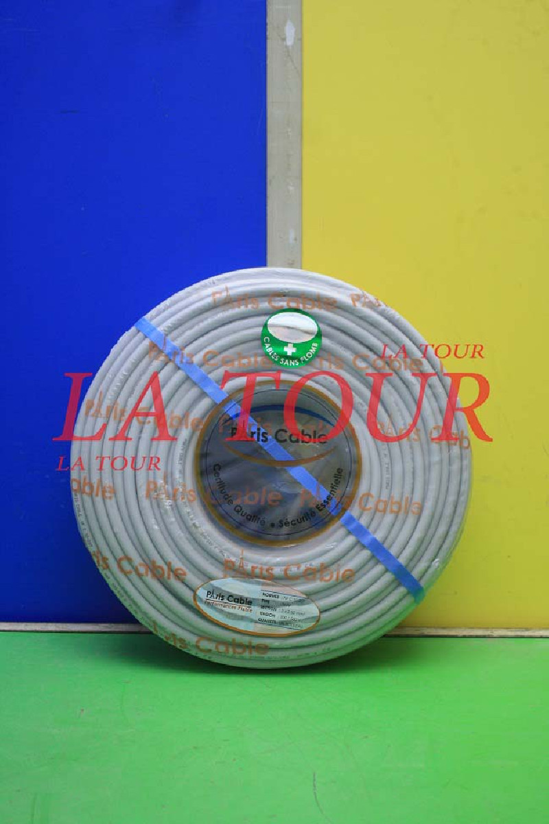 CÂBLE VGV RIGIDE 3x02,50MM² PARIS CÂBLE 80ML GRIS