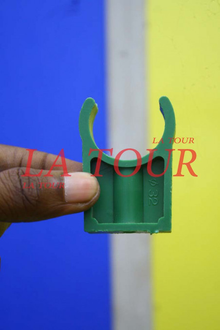 COLLIER PPR LONG 3CM Ø 32 VERT FONCE