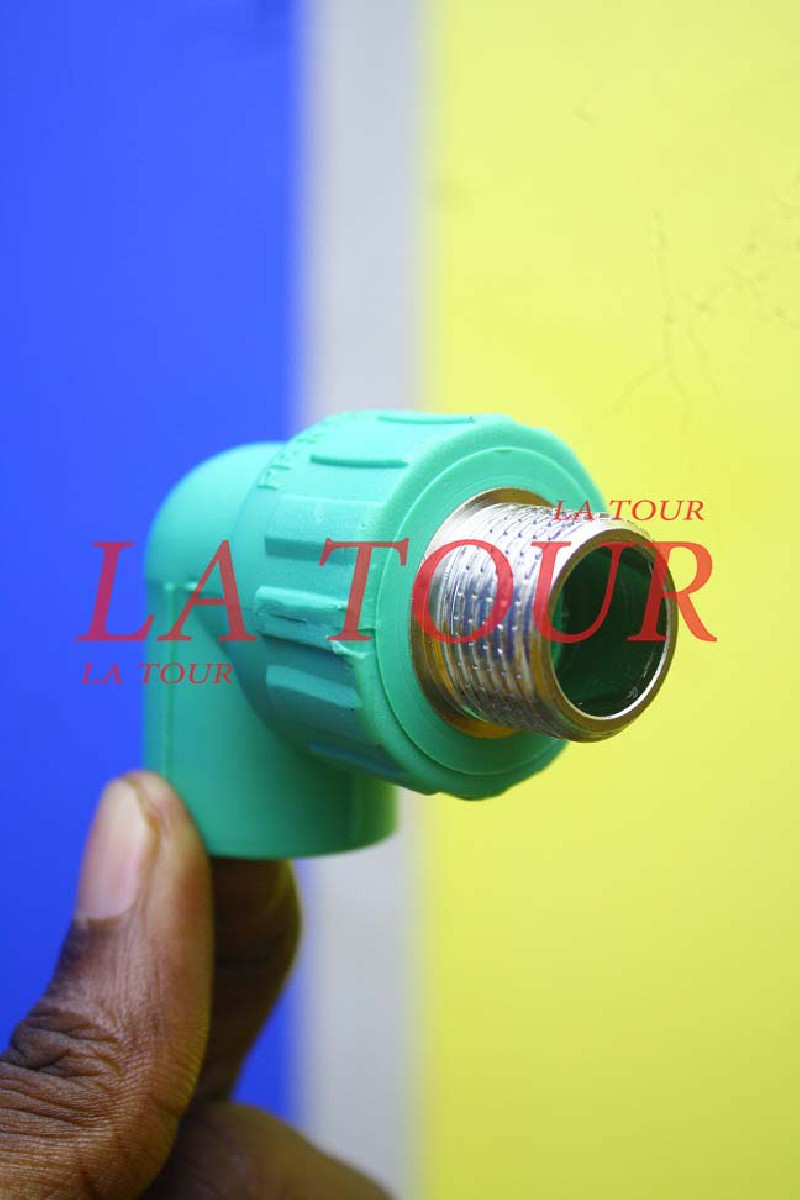 COUDE TARAUDE PPR Ø 20x20 MALE VERT