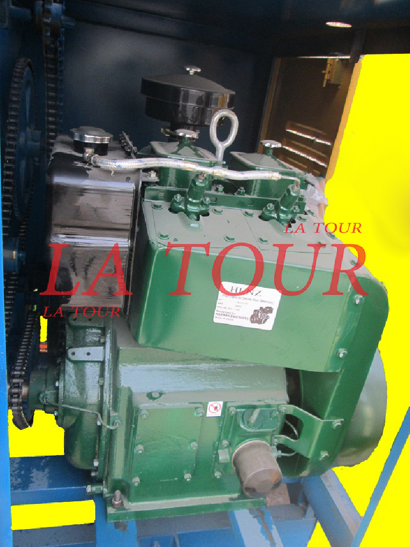 BETONNIERE 510L AVEC MONTE CHARGE MOTEUR DIESEL HENZ BLEU JAUNE