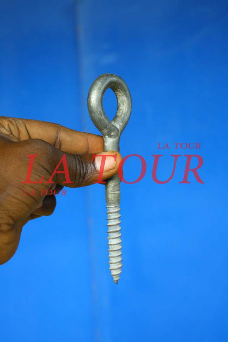 CROCHET A VIS POUR ECHAFAUDAGE METALLIQUE GALVA