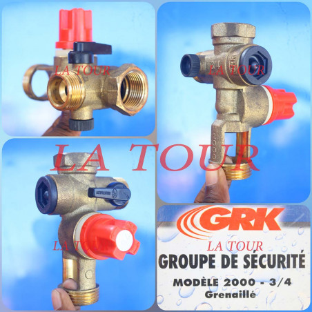 GROUPE DE SECURITE 7 BAR 10KW (3/4)"-(½)'' GRK LAITON NOIR