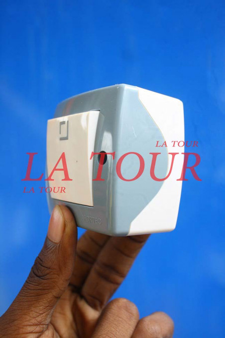 INTERRUPTEUR VA ET VIENT APPARENT (6891/20) AFORTEC BEIGE GRIS