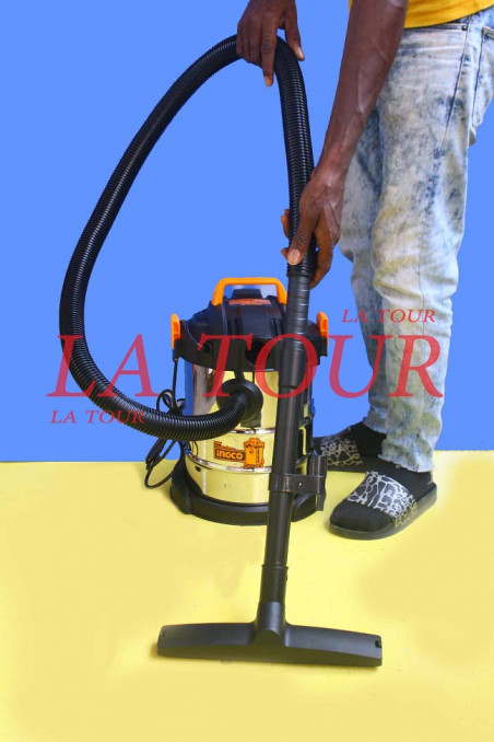 ASPIRATEUR MOQUETTE 800W-12L REF.(VC14122) INGCO JAUNE/NOIR